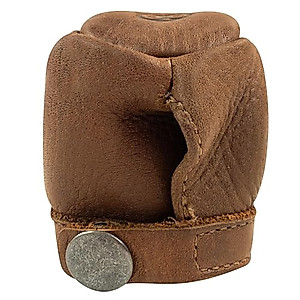 Hide & Drink, Stylish Leather Door Knob & Car Gear Cover, Safety Multipurpose Cover, Proof Doors, Baby Proof Door Knob Cover, Handmade :: Bourbon Brown