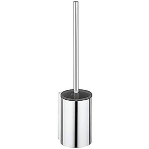 Keuco Plan Toilet Brush Set - Polished Chrome with Black Insert and Brush - 14972010200