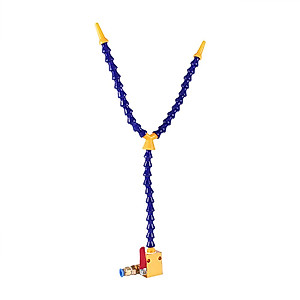 Bidirection Tube Valve, cnc cooling system coolant mister Mist Coolant Lubrication Spray System For 8mm Air Pipe CNC Lathe Mill Drill Carving Machine