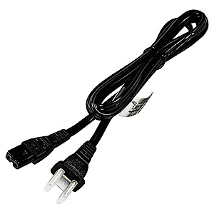 HQRP AC Power Cord Compatible with Brother ES2400 ES2410 ES2420 EX-660 HS1000 PC2300 PC2500 PC3000 PC6000 XR9000 HS3000 SQ9000 Sewing Machine Mains Cable, Black