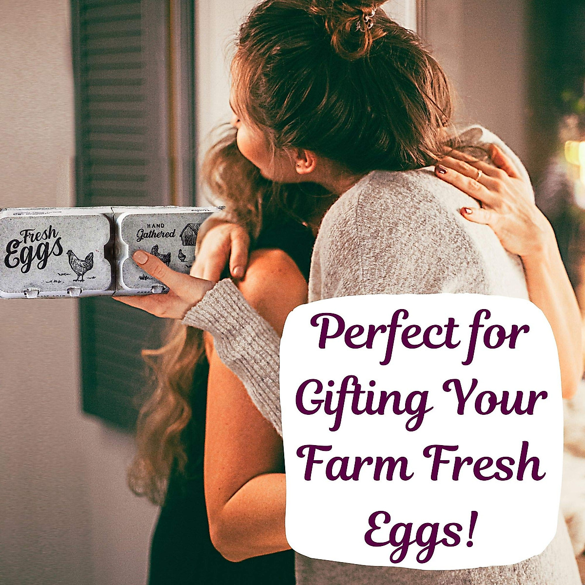 Half Dozen Empty Egg Cartons- Bulk 50 Full Dozen Can Split to 100 Half Dozen Size- Securely Holds 6 or 12 Extra Large Eggs