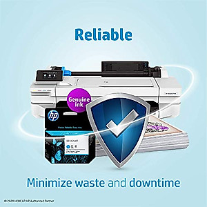 HP 728 Cyan 130-ml Genuine Ink Cartridge (F9J67A) for DesignJet T830 MFP & T730 Large Format Plotter Printers