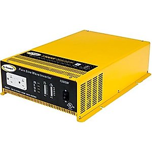 Go Power! GP-SW1500-12 1500-Watt Pure Sine Wave Inverter , Yellow