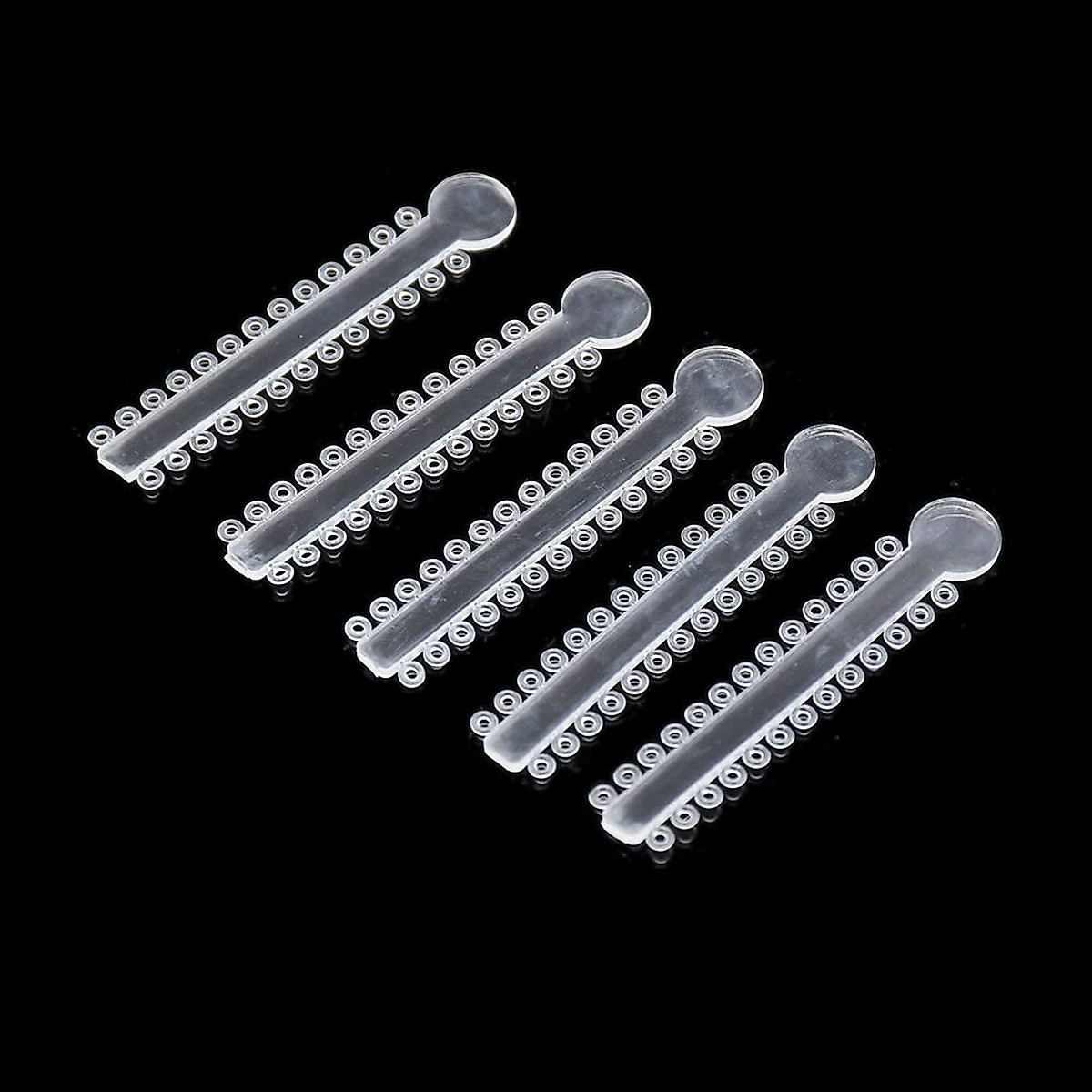 Angzhili Transparent Dental Orthodontic Ligature Ties for Braces Rubber Bands Braces O Rings for Bracket 1040 Pcs
