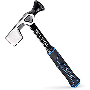 REAL STEEL Ultra Onepiece Steel Drywall Hammer with Milled Face, 14 oz Wall Board Tool 0521