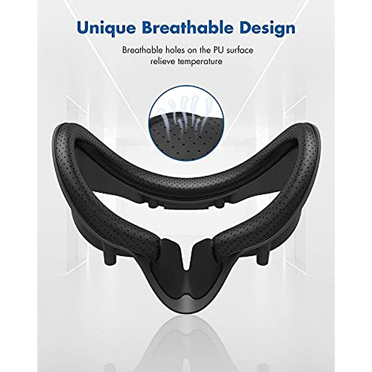 KIWI design VR Facial Interface Bracket for Valve Index & VR Cable Management for VR Link Cable, 6 Packs