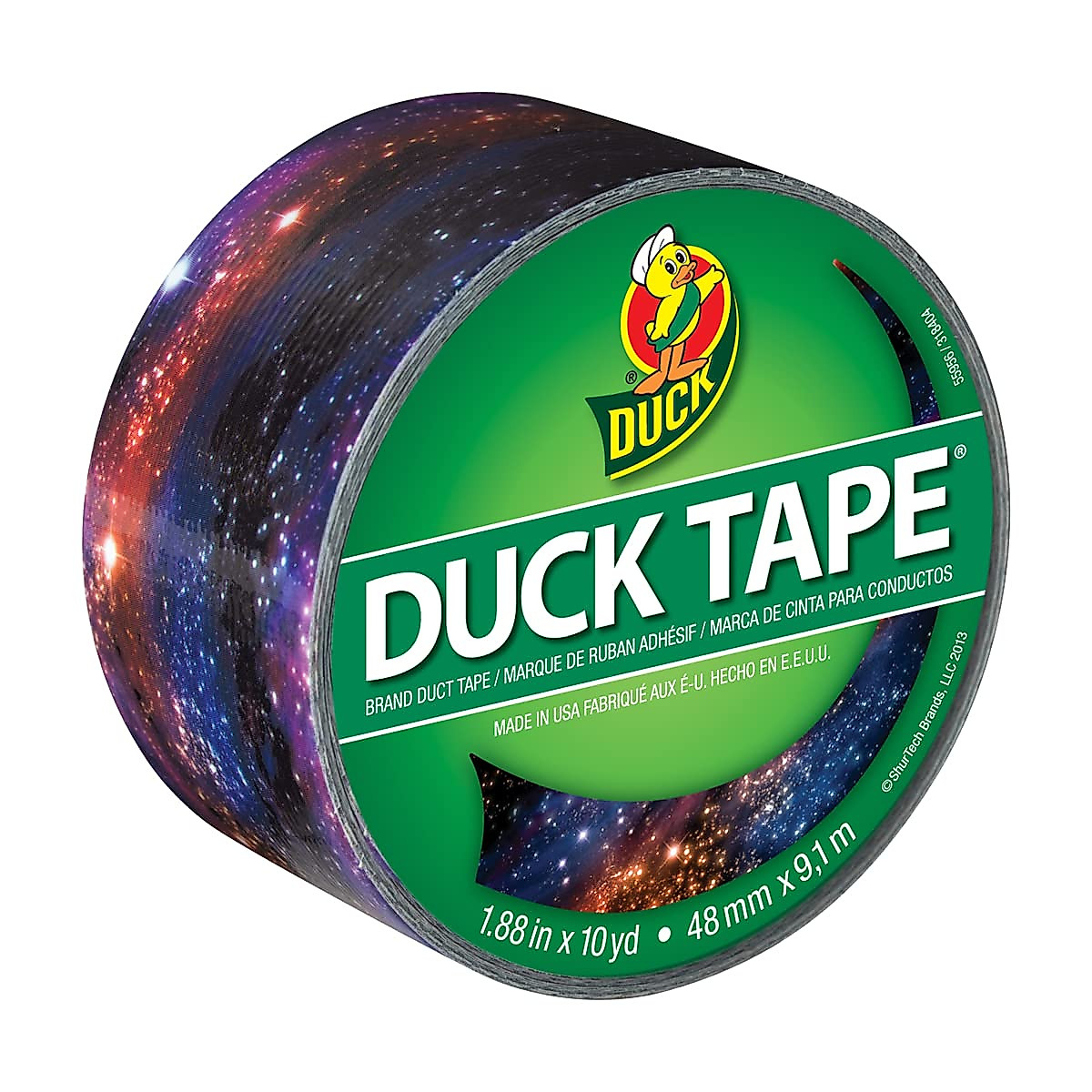 Duck Brand Duck Printed Duct Tape, 6-Roll, Galaxy (283039_C)