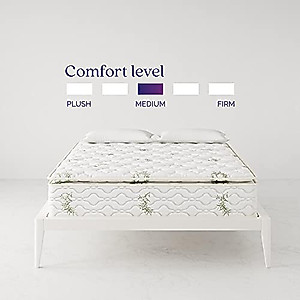 Signature Sleep 13-Inch Hybrid Coil Mattress, Bamboo Fabric, Independently Encased Coils, Pillow-Top, Bed-in-a-Box, Full