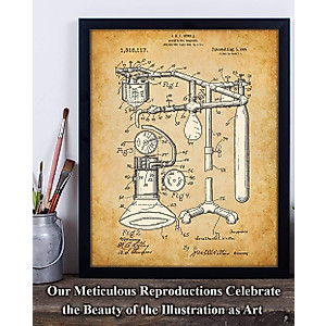 Anesthetic Machine Patent - 11x14 Unframed Patent Print - Great Gift for Doctors, Surgeons, and Anesthesiologist and Home and Office Decor Under $15