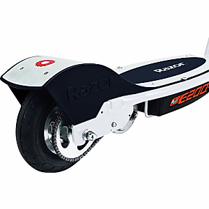 Razor E200S Electric Scooter - 8" Air-filled Tires, 200-Watt Motor, Up to 12 mph and 40 min of Ride Time, White
