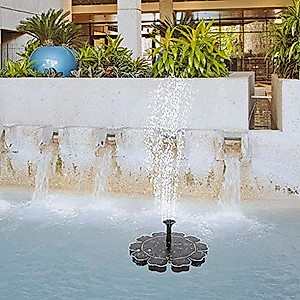 NBSXR Solar Fountain Pump for Bird Bath, Long Life and Low Power Consumption, 2.5W Solar Panel kit Water Pump, for Pond, Pool, Garden, Fish Tank, Aquarium