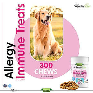 Dog Treats Omega 3 Made in USA Immune Supplement 300 Count (Peanut Butter)