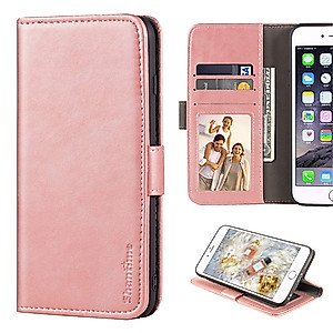 for Gigaset GS370 Case, Leather Wallet Case with Cash & Card Slots Soft TPU Back Cover Magnet Flip Case for Gigaset GS370 Plus (5.7”)