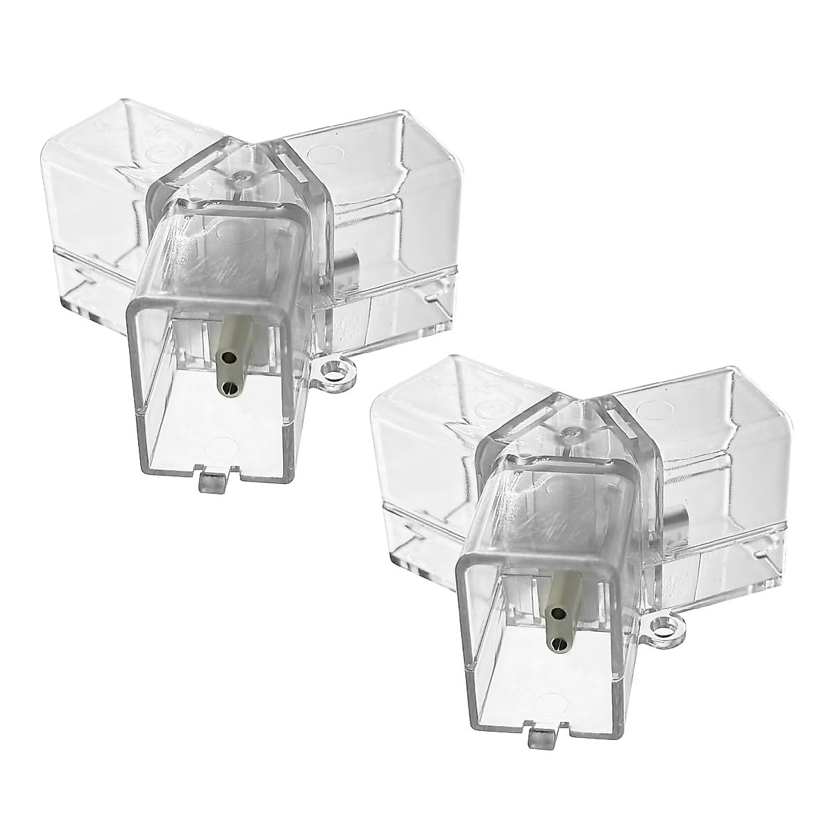 2 Pack Hexagon Garage Light Connectors 120° Y-Connector 2 Pin 3 Way for LED Garage Light Copper Pin DIY Hexagon Light Accessories Replacement/Spare for Honeycomb Lighting Systems (Y Connector 2pack)