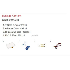 XYGStudy for Raspberry Pi 3-Color 7.5inch E-Ink e-Paper Display HAT Resolution 800×480 Screen SPI Interface Compatible with Raspberry Pi 4B/3B/2B/Zero/Zero W WH Jetson Nano