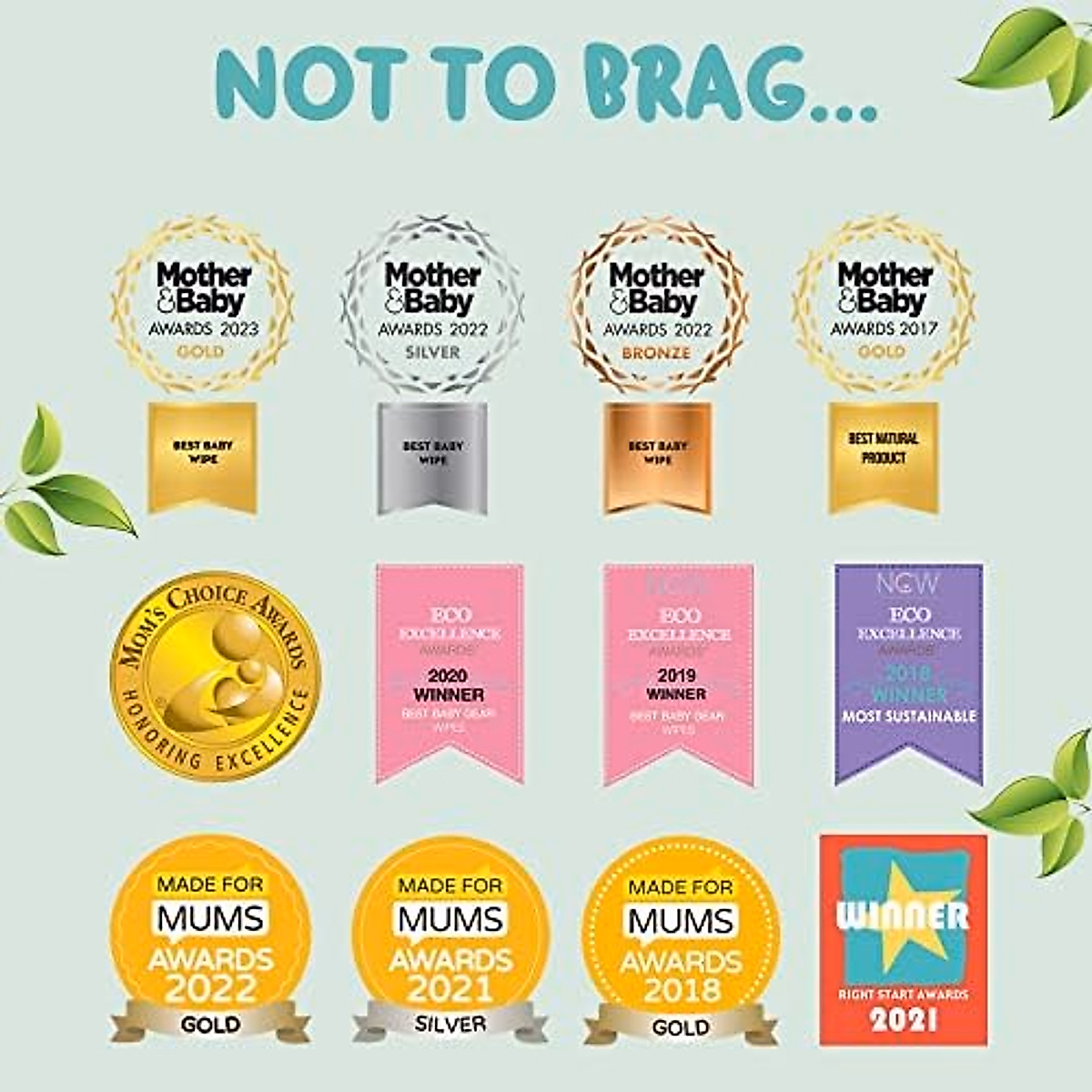 Kinder by Nature Water-Based Baby Wipes - 100% Biodegradable & Compostable, 224 Count (4 Packs of 56) - 99% Water, Plastic-Free Wipes