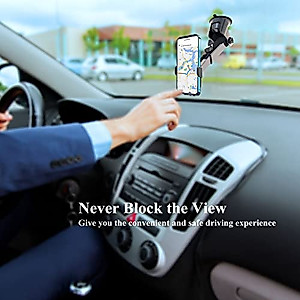 Phone Mount for Car, 1 Second Quick Release, Phone Holder for car Adjustable 360 Rotation, Cell Phone Holder Car be Applied to Dashboard or Windshield