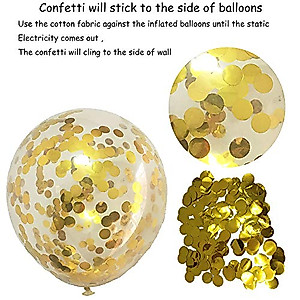 Royal Blue Gold Black Balloons- Confetti Balloons for Graduation Bachelor Men Birthday Anniversary Party Decorations D¨¦cor Supplies 12inch 50packs