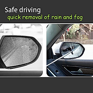 Retractable Rear-View Mirror Wiper,Car Glass Cleaner Tool,Waterproof Anti-rain Anti-Fog Snow Removal Glass Mirror Cleaning Supplies