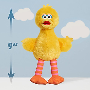 Sesame Street Friends Cookie Monster, Big Bird, and Oscar 8-inch 3-piece Sustainable Plush Stuffed Animals Set