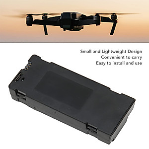 Luqeeg RC Drone Lithium Ion Battery, Portable ABS Shell Remote Control UAV Battery Universal Lightweight Replacement 3.7V 1800mAh for E525 for E99 for K3