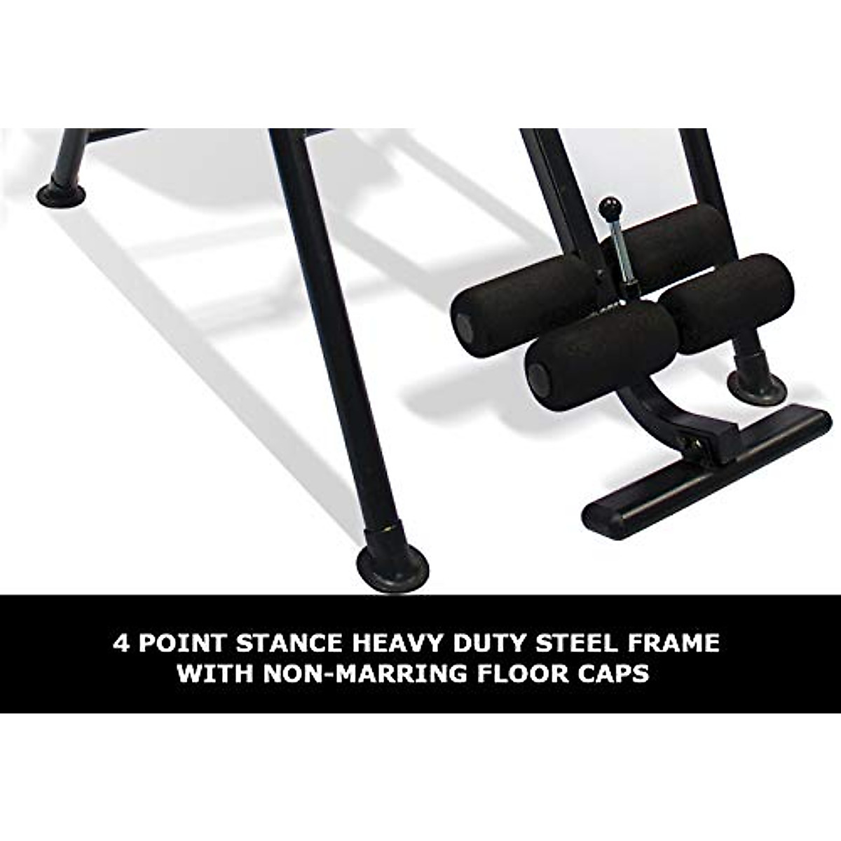 Body Vision IT9550 Deluxe Inversion Table with Adjustable Head Rest & Lumbar Support Pad, - Heavy Dutyup to 250 lbs., Red