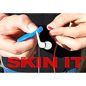 Cordskinz - (White) Anti-Tangling, Protective & Fashionable Sleeves for Earbuds …