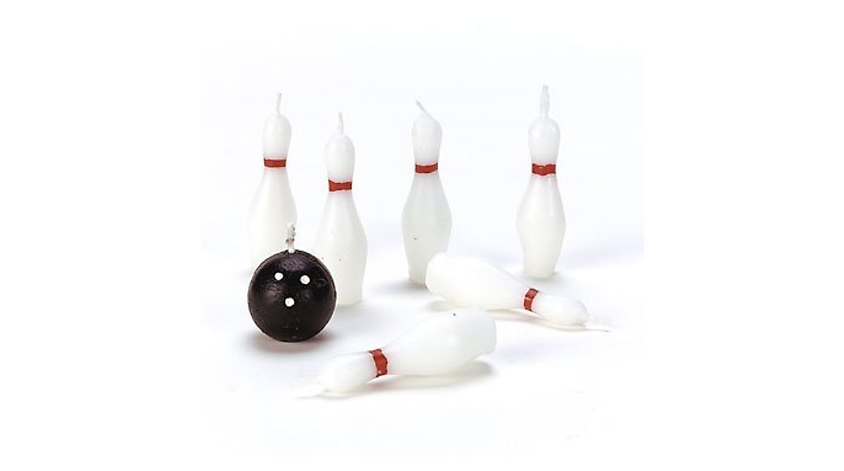 Bowling Pin & Ball Candles: Perfect for Themed Parties!