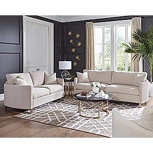 Coaster Home Furnishings Corliss Upholstered Curved Arms Sofa Beige