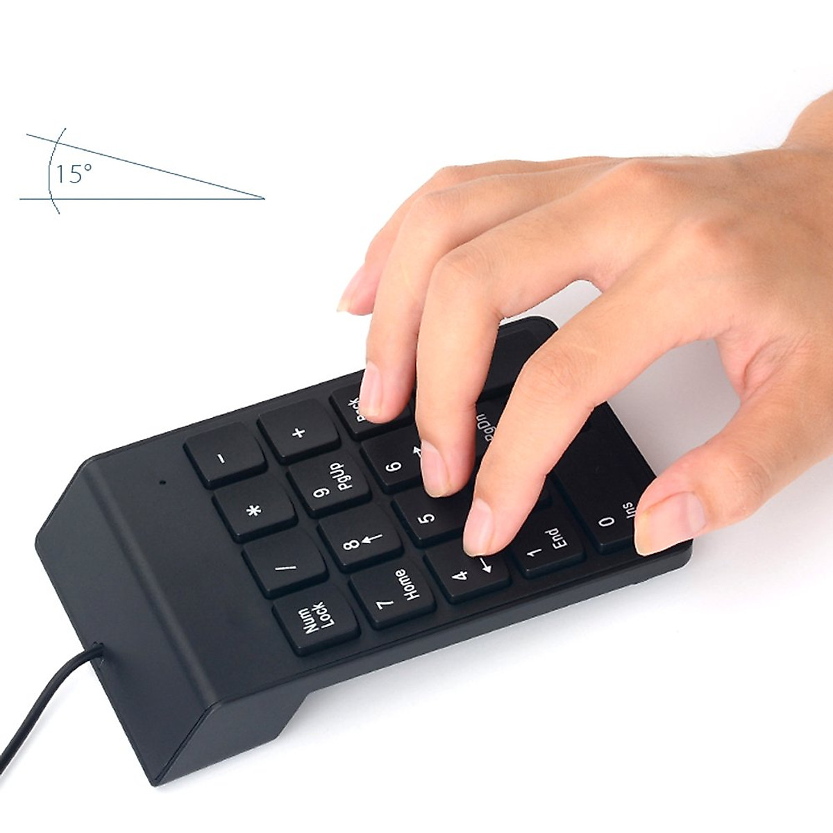Kadaon Numeric Keypad,USB Numeric Keypad, USB 18 Key Number Numeric Keypad Keyboard for Laptop/Notebook PC Computer