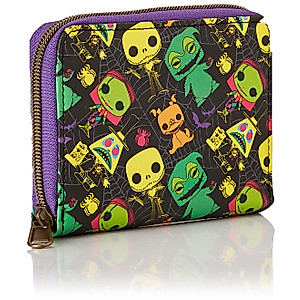 Loungefly Funko Pop! Disney: The Nightmare Before Christmas Neon All-Over Print Wallet