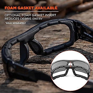 Skullerz Odin Anti-Fog Safety Sunglasses - Black Frame, Smoke Lens