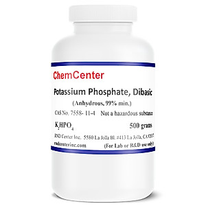 Potassium Phosphate, Dibasic, 99% min., 500 Grams