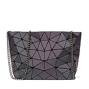 Wallet Womens Geometric Luminous Purse bags Ladies Top Handle Satchel Bags