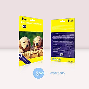 Dog Brush and Cat Brush Special for deshedding Pet with Thick, Medium, Long, Curly, and Wiry Hair -2 Sided Pet Grooming Tool, Mats & Tangles Dematting -No More Nasty Shedding and Flying Hair