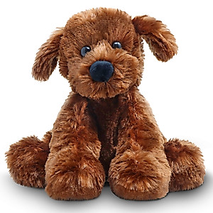 Fluffuns Puppy Dog Stuffed Animals - Stuffed Dog Plush Toys - 9 Inches (Brown)