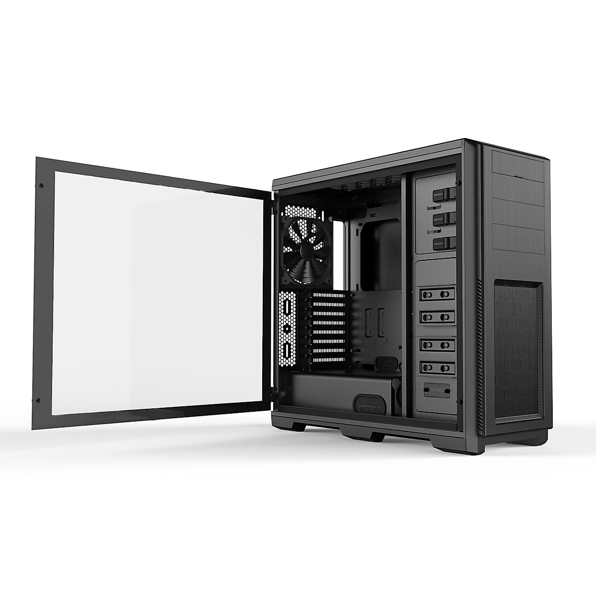 Phanteks (PH-ES614PTG_BK) Enthoo Pro ATX Chassis, Tempered Glass, Intergrated RGB Lighting, Black
