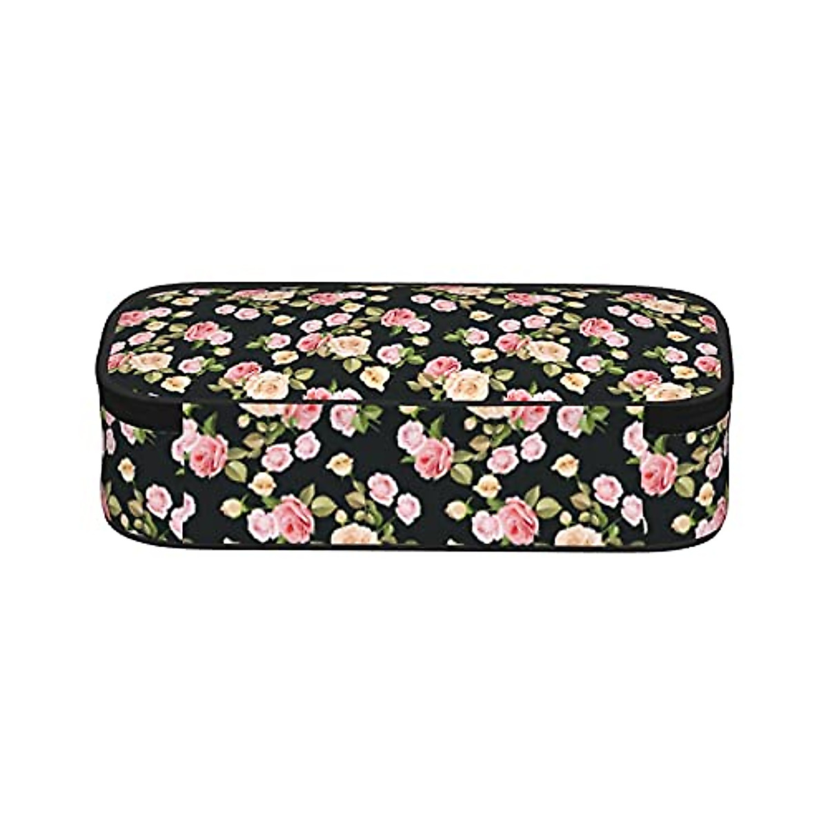 Gocerktr Floral Pencil Case Large Capacity Pencil Bag Double Zippers Pen Bag with Compartments Multifunction Makeup Bag for Women