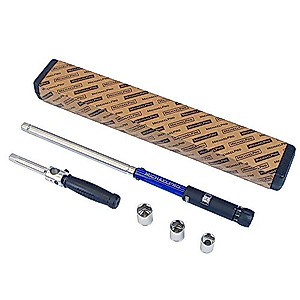 MichaelPro MP001002 Click Through Torque Wrench - 1/2 Inch Dr with 3 Sockets (11/16", 3/4", 13/16" / 17-19-21 mm) with Precise Micro Adjustment - 2in1 with Lug Wrench for Automotive and Changing Tires