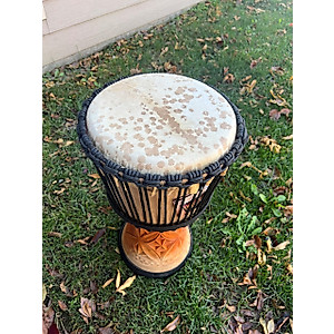 New Djembe Master Mali Style carv, 24" tall, 12" head
