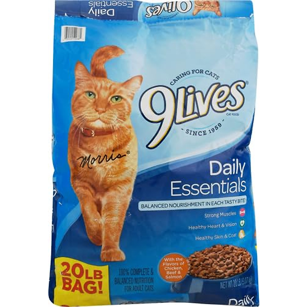 Nutrish 9Lives Daily Essentials Dry Cat Food, 20 Pound Bag