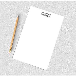 Personalized notepad set, notepad personalized gift, from the desk of notepad, 50 sheets, 5.5x8.5 inches, gift for coworker