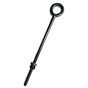 US Stainless Stainless Steel 316 Eye Bolt 1/2" x 10" Whitworth Short Thread Marine Grade Pitch of 12