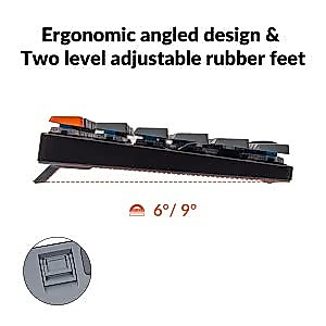 Keychron K5 SE Hot-swappable Ultra-Slim Wireless Bluetooth/Wired USB Mechanical Keyboard with Low-Profile Optical Mint Switch, Full Size Layout 104-Key White LED Backlit for Mac and Windows