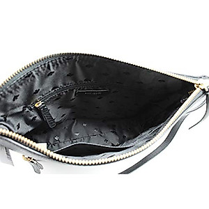 Kate Spade New York Jackson Top Zip Crossbody Leather Purse in Black