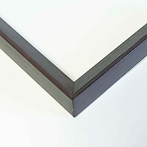 6x8 Frame Black & Bronze Solid Wood Picture Frame Width 0.75 Inches | Interior Frame Depth 0.75 Inches | Zoya Contemporary Photo Frame Complete with UV Acrylic, Foam Board Backing & Hanging Hardware