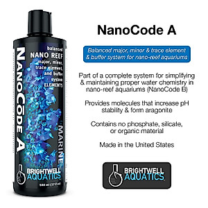 Brightwell Aquatics NanoCode A - Major, Minor and Trace Elements for Nano Reef Aquariums