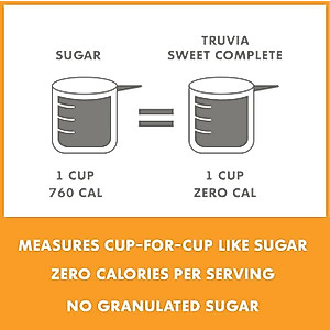 Truvia Sweet Complete Granulated All-Purpose Calorie-Free Sweetener from the Stevia Leaf, 16 oz Bag (Pack of 1)