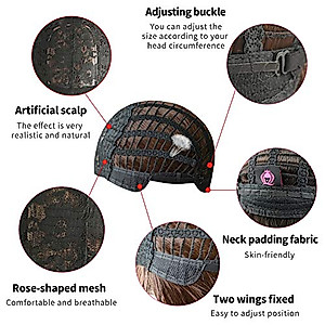 Long Black Body Wave Wigs with Bangs - 24 inch Glueless Synthetic Bodywave Wig, Heat Resistant Light Layered Wig for Girls Daily Party Cosplay