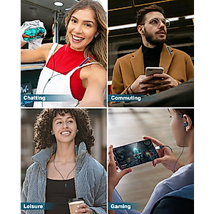 USB C Headphones Magnetic USB-C Wired Earbuds HiFi Stereo Type C Earphones Microphone Volume Control for iPhone 16 Pro 15 Plus iPad 10,Samsung Galaxy,Google Pixel,Motorola Edge/Razr,Oneplus,Lake-Blue